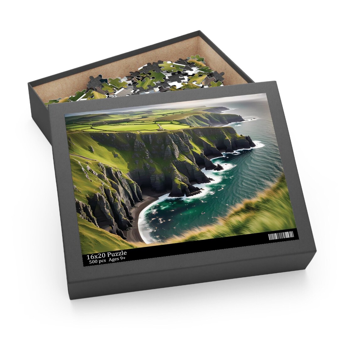 Ireland Puzzle, Cliffs of Moher, Ireland Travel Gifts Puzzle Souvenir ...
