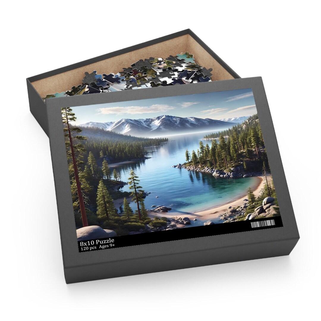 Lake Tahoe Puzzle, Nevada California Travel Souvenir Puzzle Gift ...