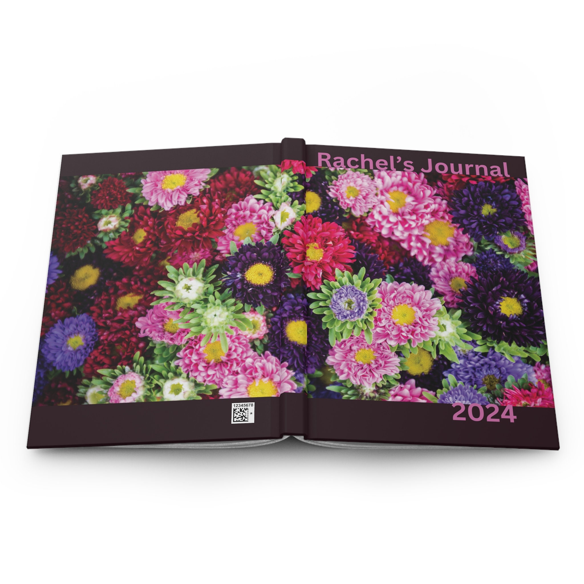 Aster Birth Month Name Journal, Custom Floral Journal, September ...