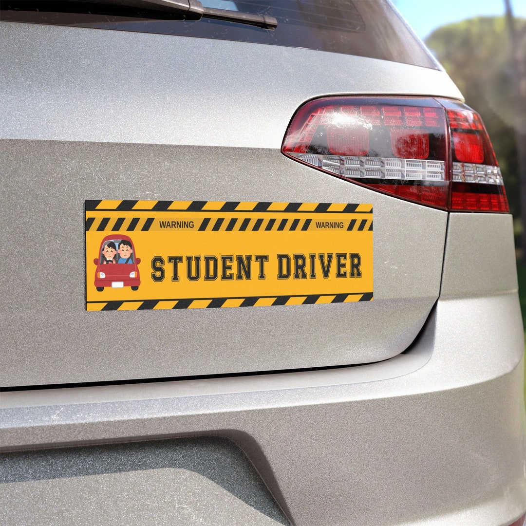 Student Driver Car Magnet, Student Driver Magnetic Sign, New Driver ...