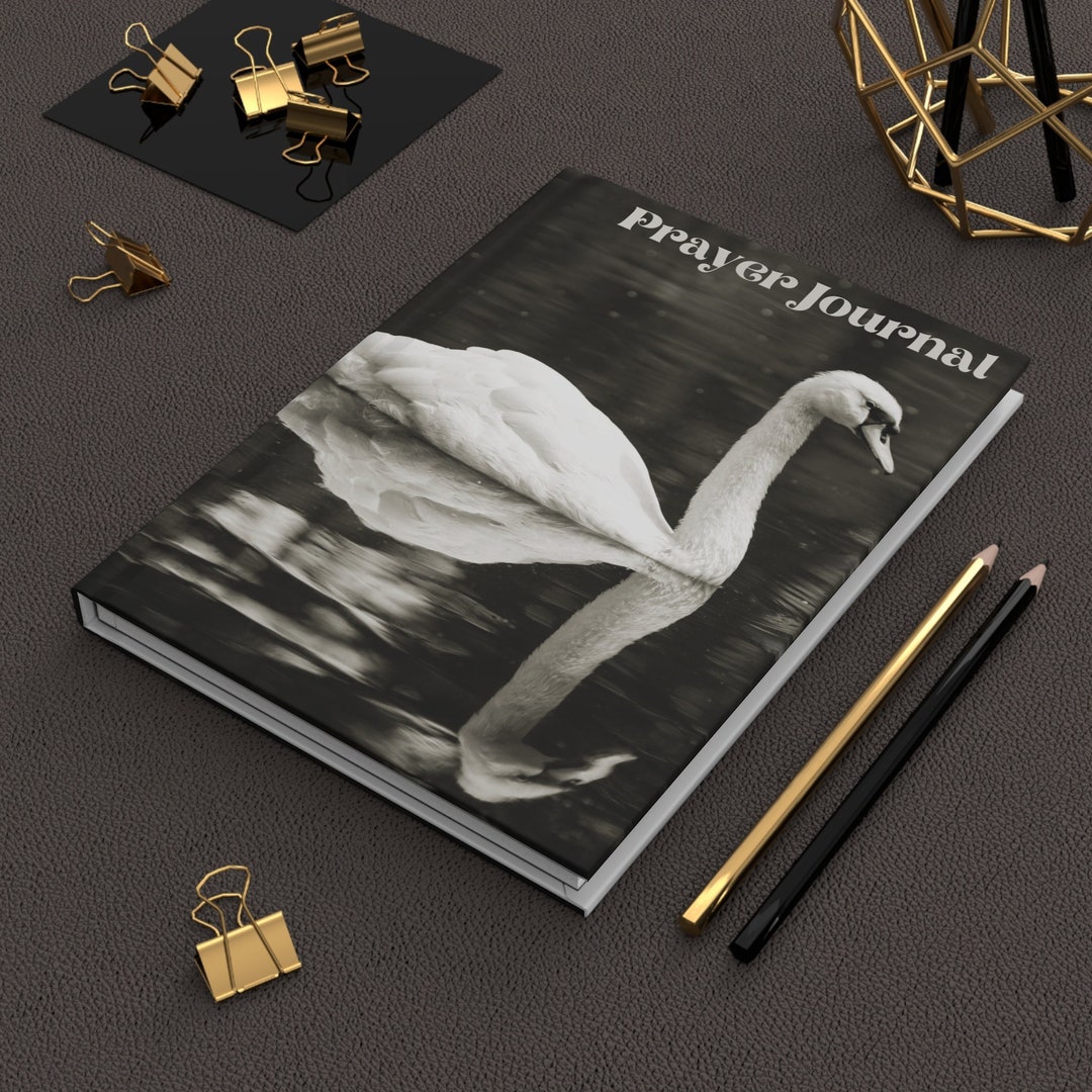 Swan Prayer Journal, Personalized Swan Journal, Custom Gift Birthday ...