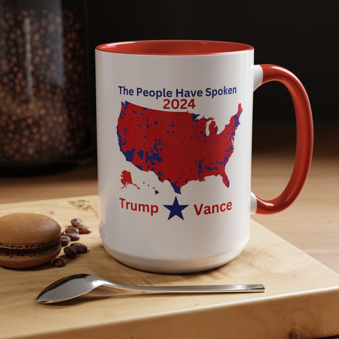 Election Results Map 2024 Mug, People Have Spoken, Trump Landslide ...