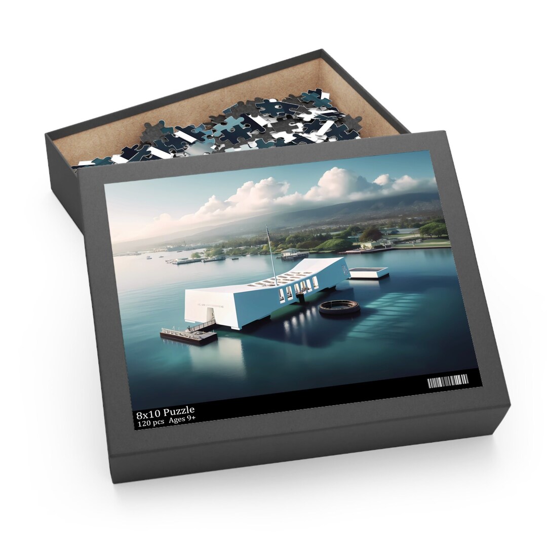 Pearl Harbor Jigsaw Puzzle, Hawaii Travel Souvenir Puzzle, USS Arizona ...