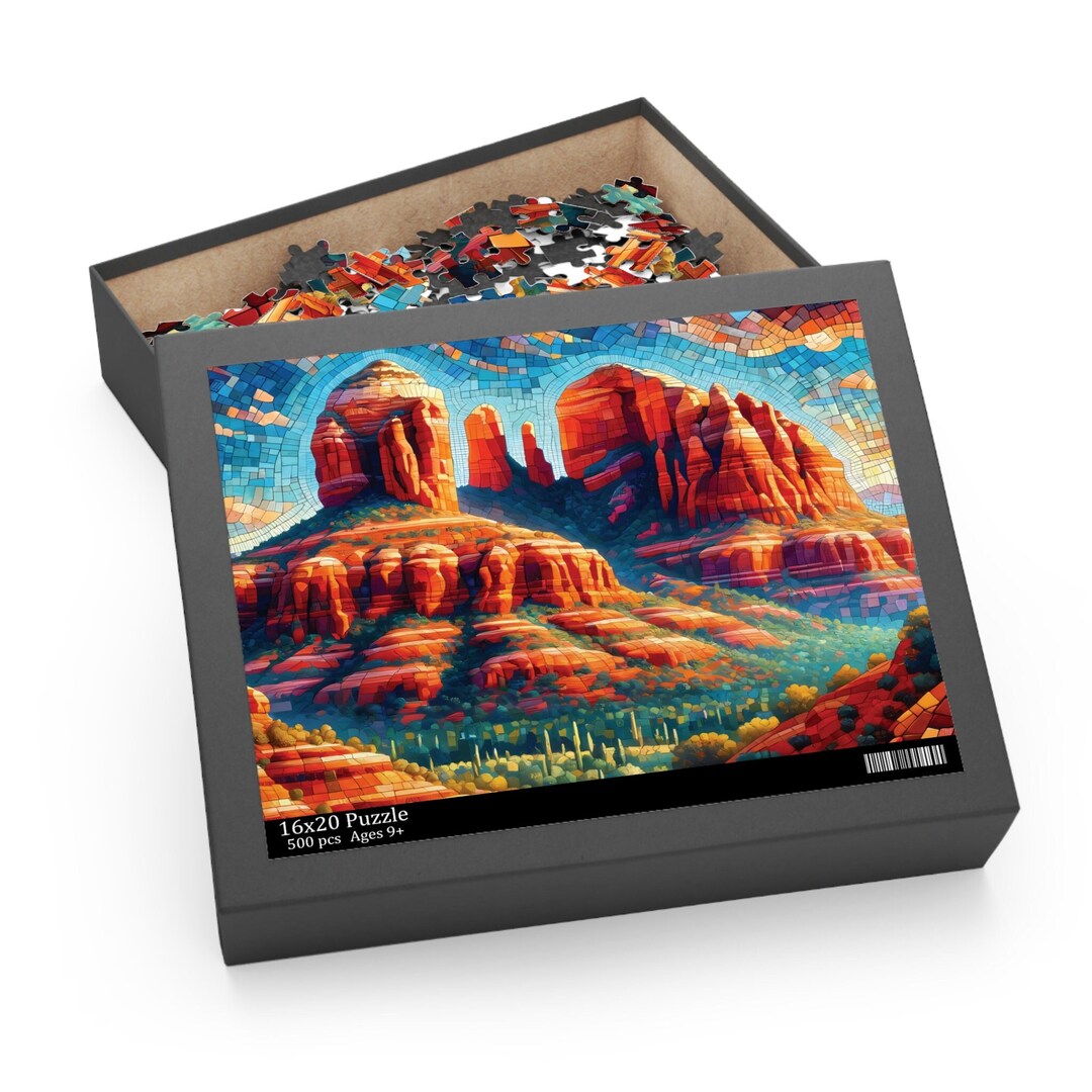 Sedona AZ Puzzle, Arizona Keepsake Gift, Red Rocks Desert Souvenir ...
