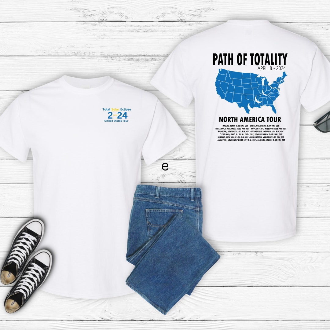 2024 Solar Eclipse T-shirt, Total Solar Eclipse Apparel, Eclipse Watch ...