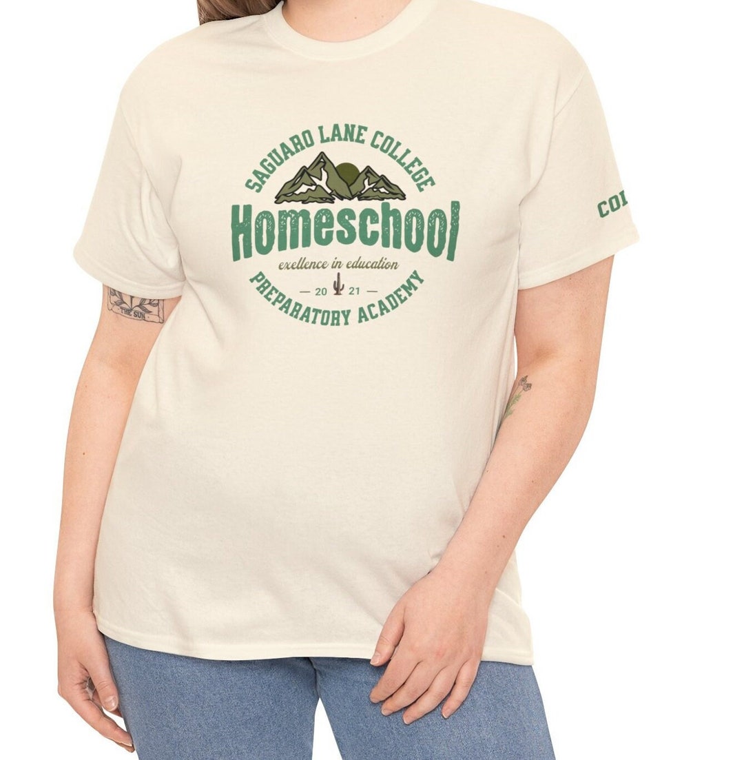 Custom Homeschool Logo T-shirt, Christian Homeschool Shirt for Students ...