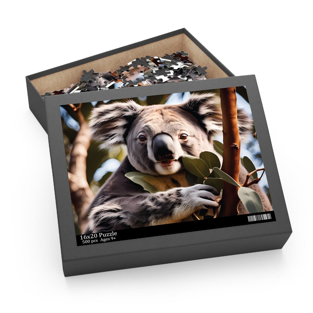 Koala Jigsaw Puzzle, Australia Wildlife Keepsake, Aussie Koala ...