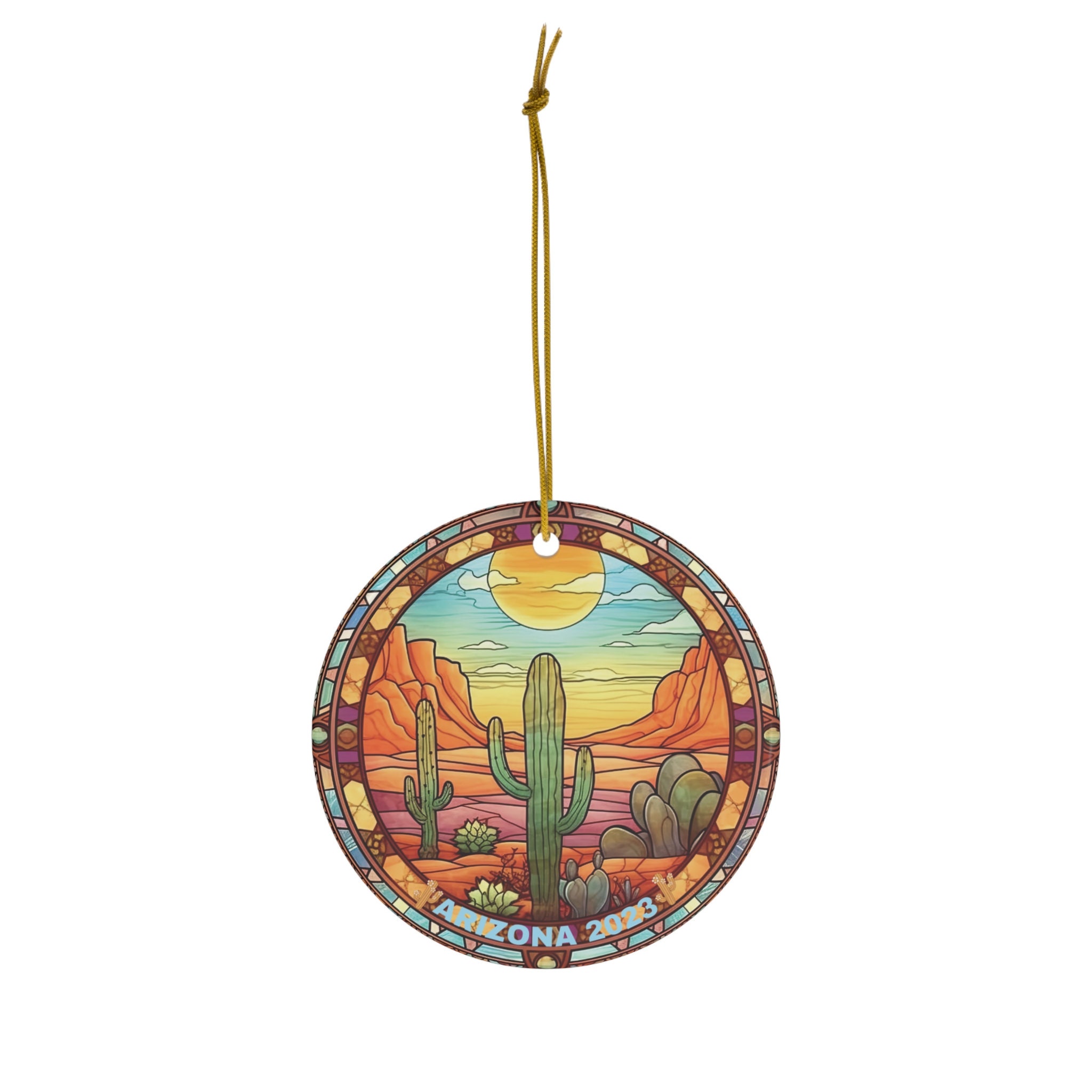 Saguaro Cactus Ornament, Arizona Desert Ornament, Custom Ornament, 2023 ...
