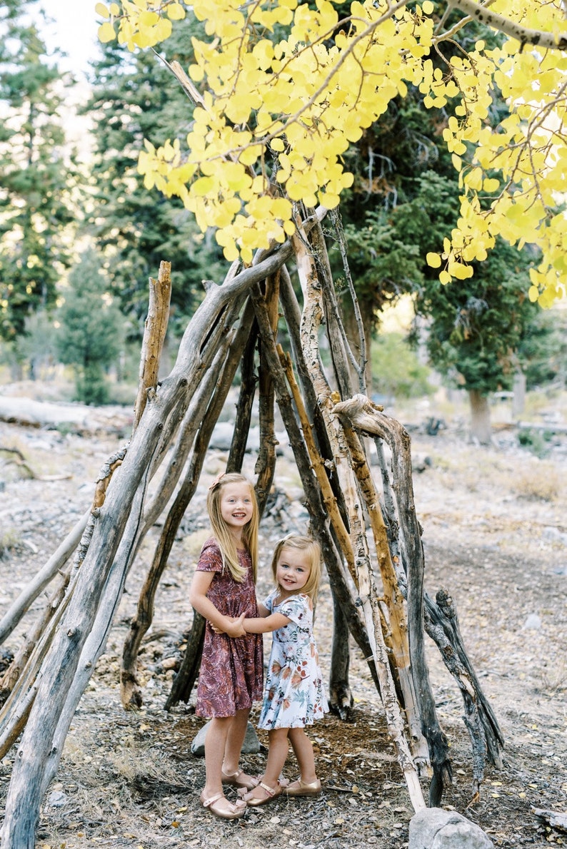 Purple Boho Twirl Dress For Fall Girls Fall Twirly Dress in a | Etsy