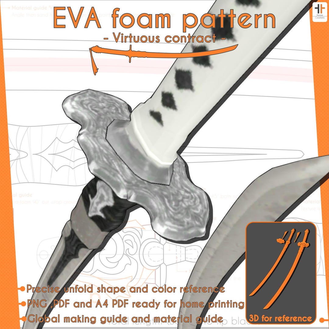 2B Virtuous Contract Katana - Nier Automata | Inspire Cosplay Pattern ...
