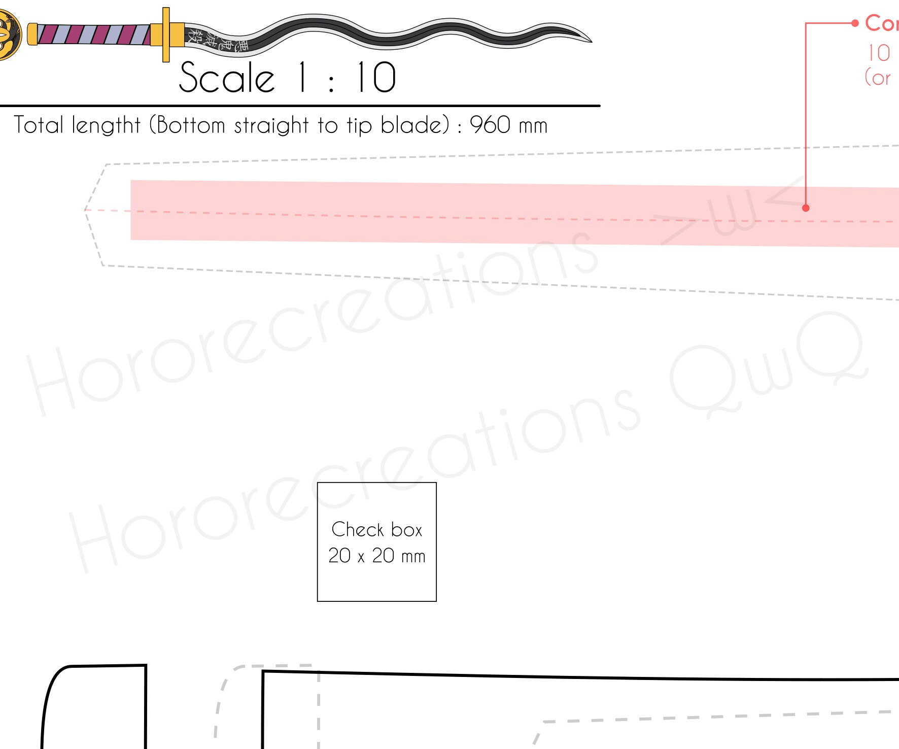 Anime Pillar Sword Serpent Poison Snake Cosplay Pattern&template - Etsy