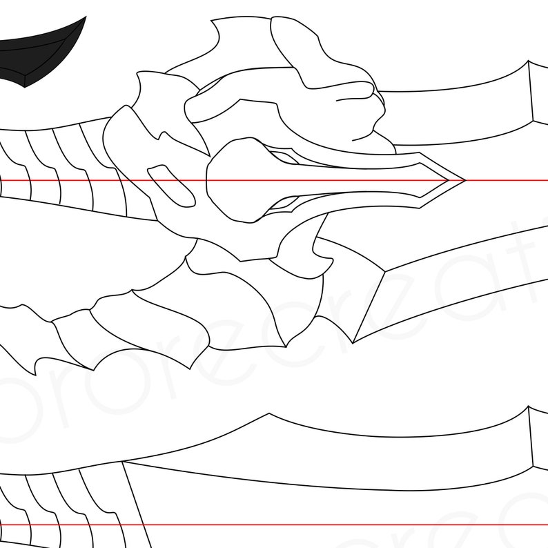 Dungeon Dual Daggers demon King Daggers Solo Leveling Cosplay Pattern ...