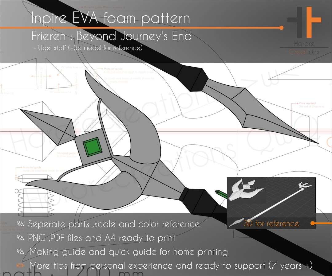 Ubel Staff Sou Sou No Frieren frieren : Beyond Journey's End Cosplay ...