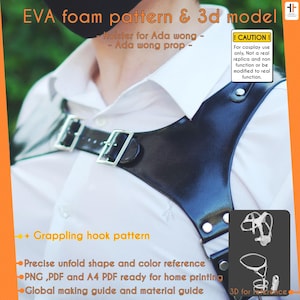 Body Holster and Prop for Ada Wong Cosplay - Resident Evil 4 (remake) | Cosplay Pattern ...