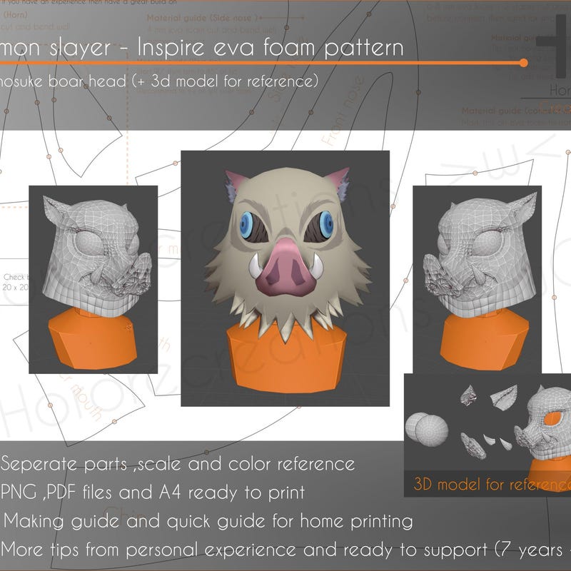 Inosuke Demon Slayer Cosplay - Etsy