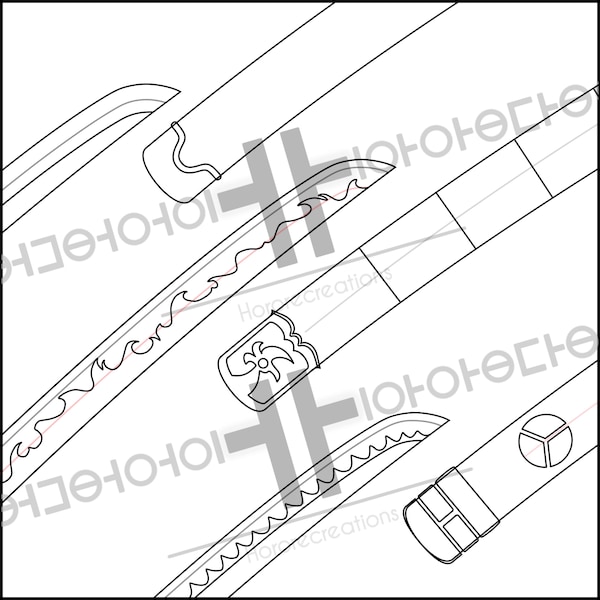 Zoro Katana Pattern - Etsy