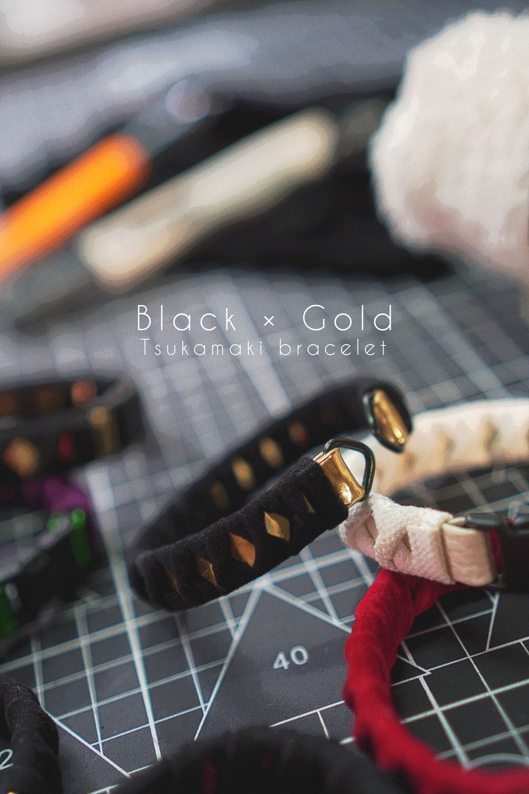 Tsukamaki Bracelet - Metal Core Ring End - A Handcraft Bracelet With ...