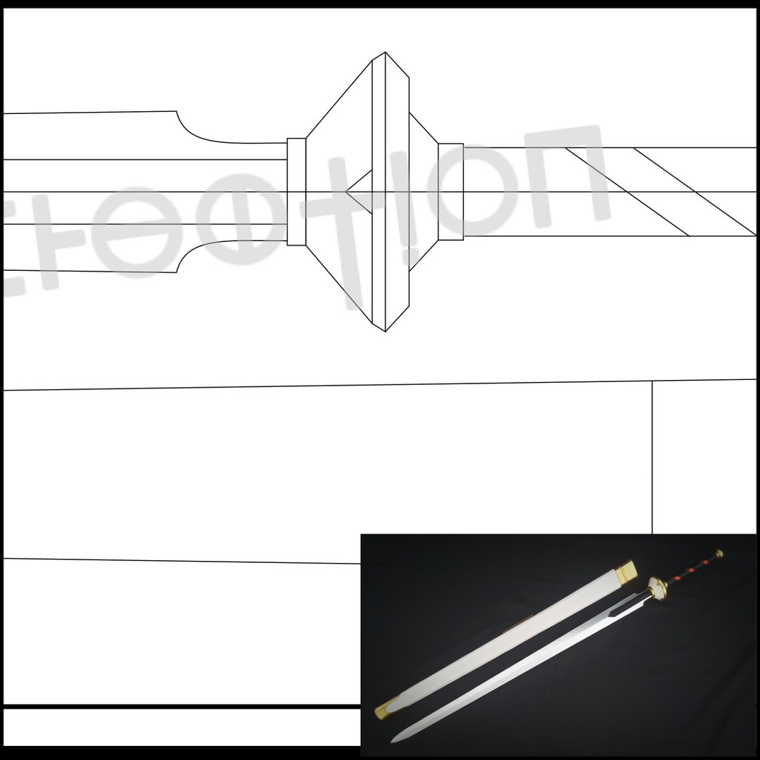 Cosplay Pattern&template Asuna Sword SAO Ordinal Scale - Etsy UK