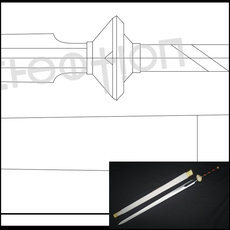 Cosplay Pattern&template Asuna Sword SAO Ordinal Scale - Etsy