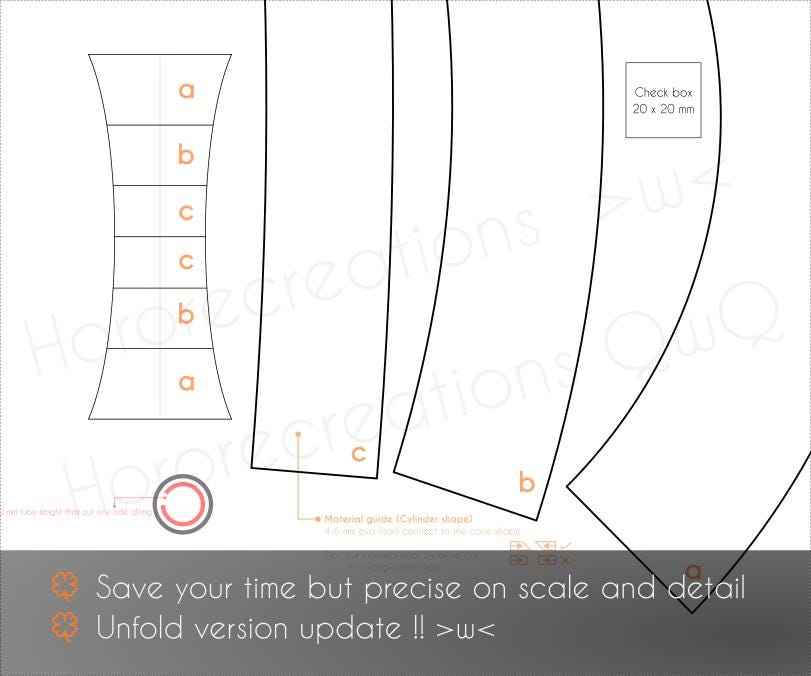 Eisen and Linie Warrior Battle Axe | Inspire Cosplay Pattern Template ...