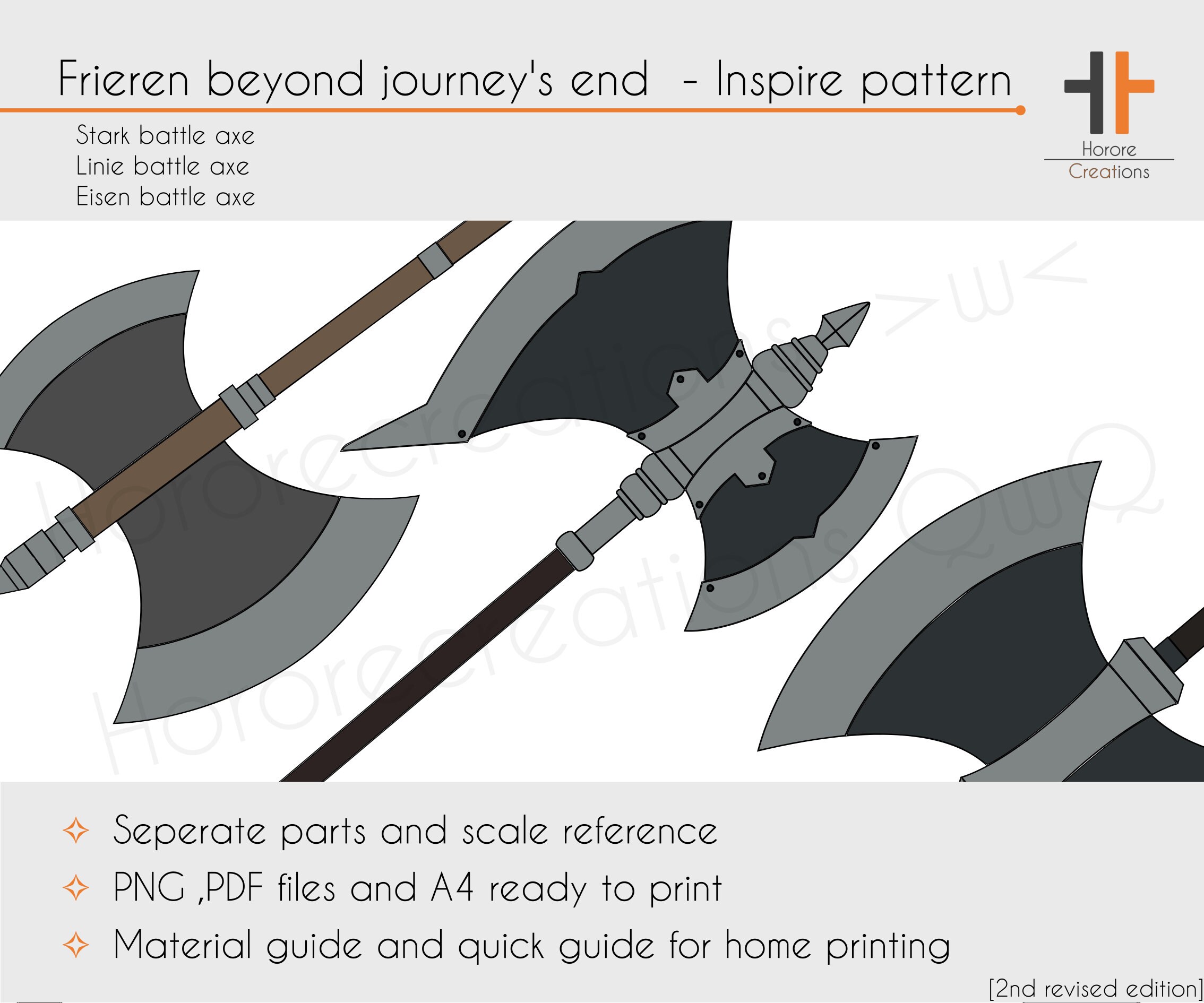 Stark Battle Axe linie and Eisen Included Sousou No Frieren frieren ...