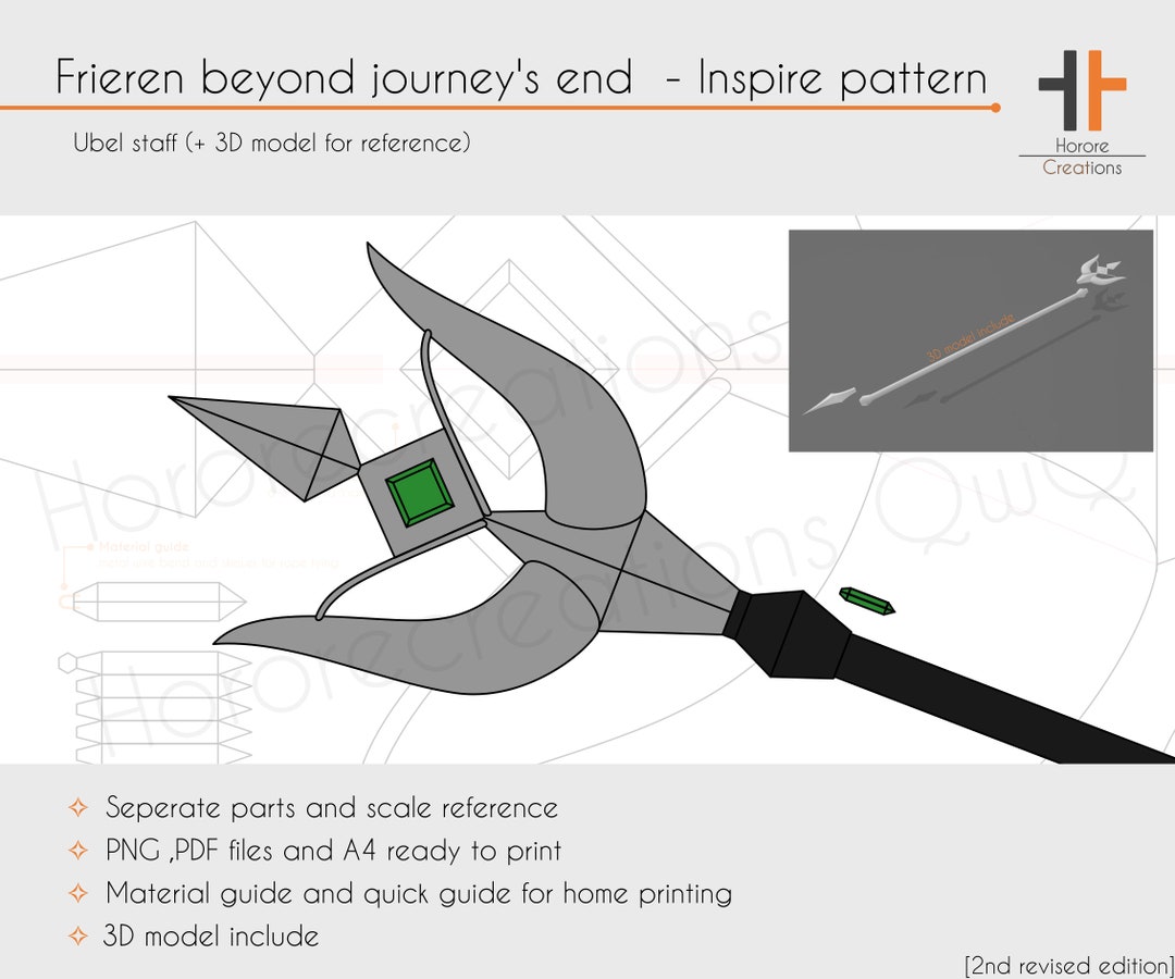 Ubel Staff Sou Sou No Frieren frieren : Beyond Journey's End Cosplay ...