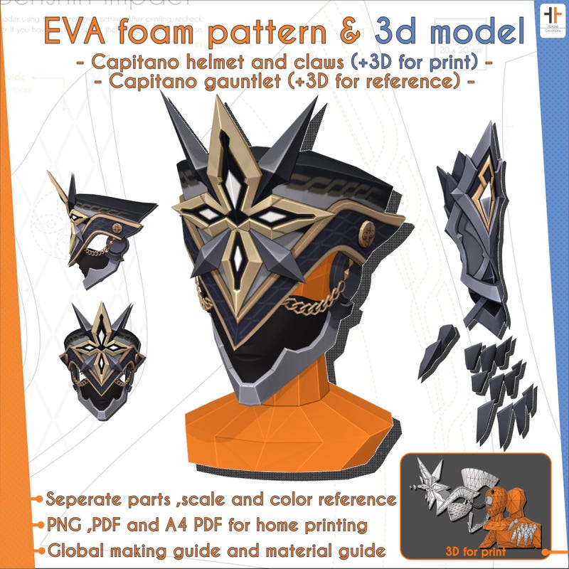 Capitano Genshin - Etsy