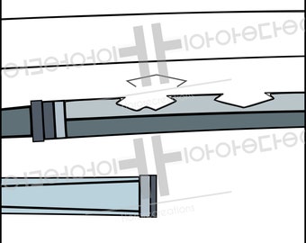 Katana Template | Etsy