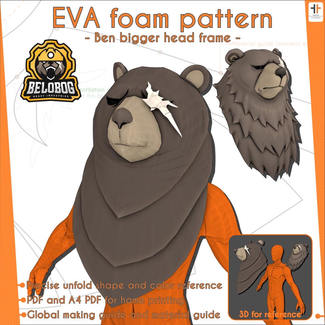 Ben Bigger Bear Head Frame - Zenless Zone Zero (ZZZ) | Inspire Cosplay ...