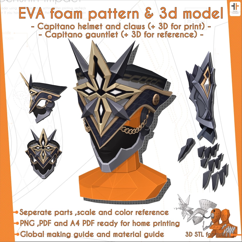 Capitano Genshin Cosplay - Etsy