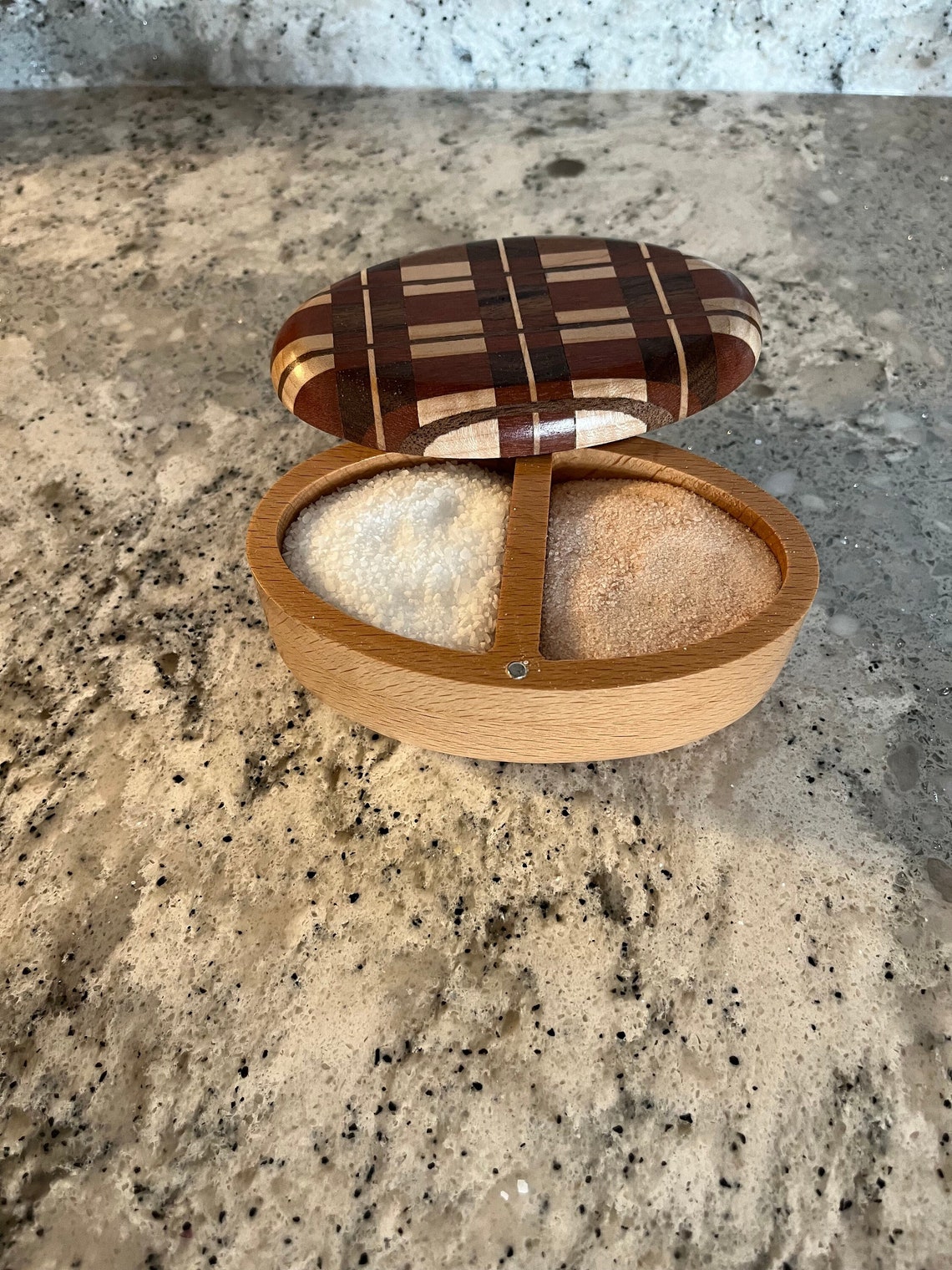 Beautiful Double Oval Salt Cellar for Gourmet Cooks That Use Different ...