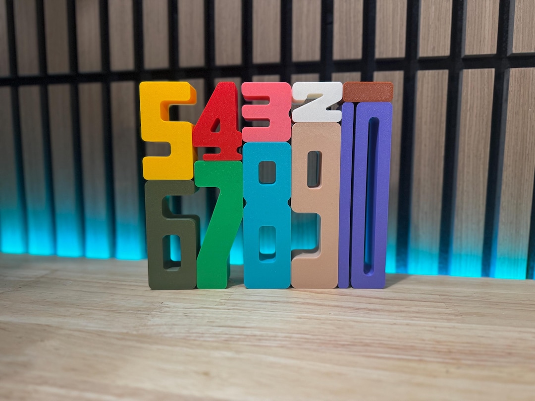 Montessori Stacking Numbers – Hands-on Math Learning Toy - Education ...