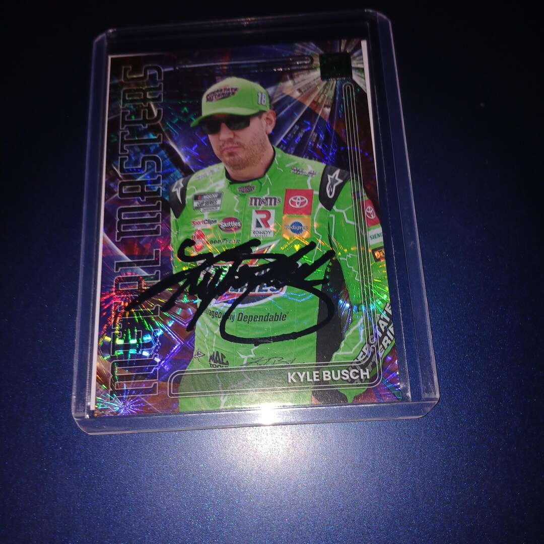 Kyle Busch Autographed Card With Coa - Etsy
