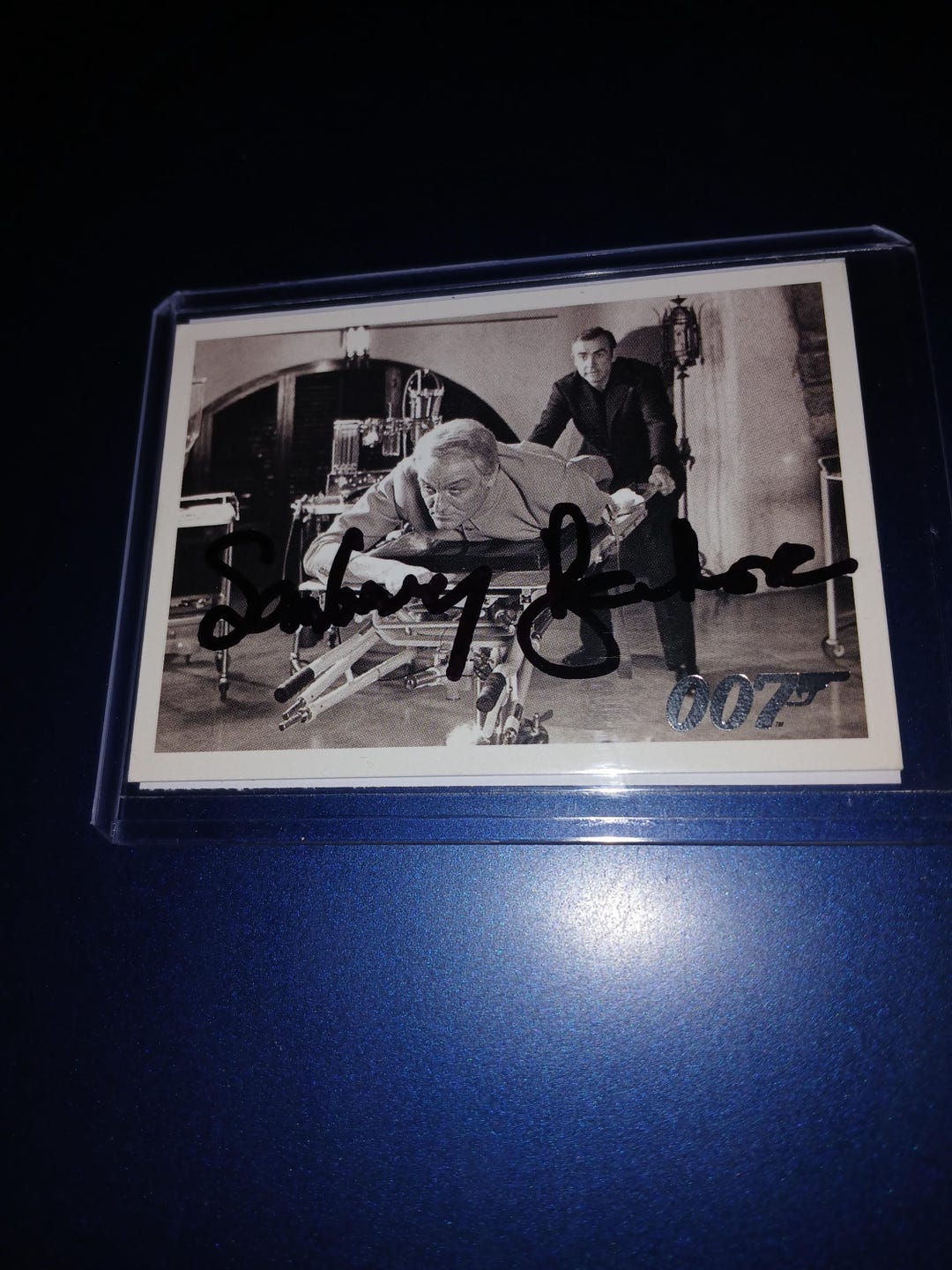 Roger Moore, Sean Connery Autographed 007 Card With Coa - Etsy