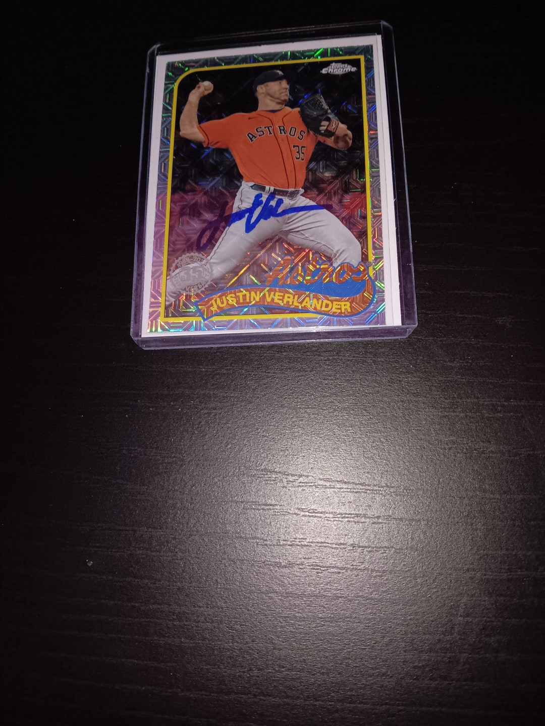 Justin Verlander Autographed Card With Coa - Etsy