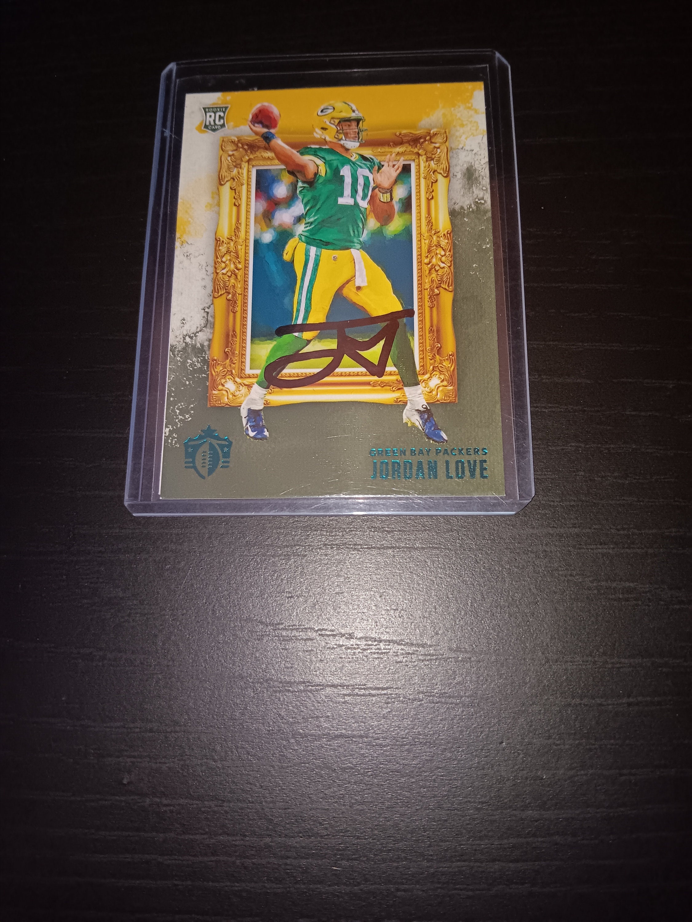 Jordan Love Autographed Rookie Card With Coa - Etsy