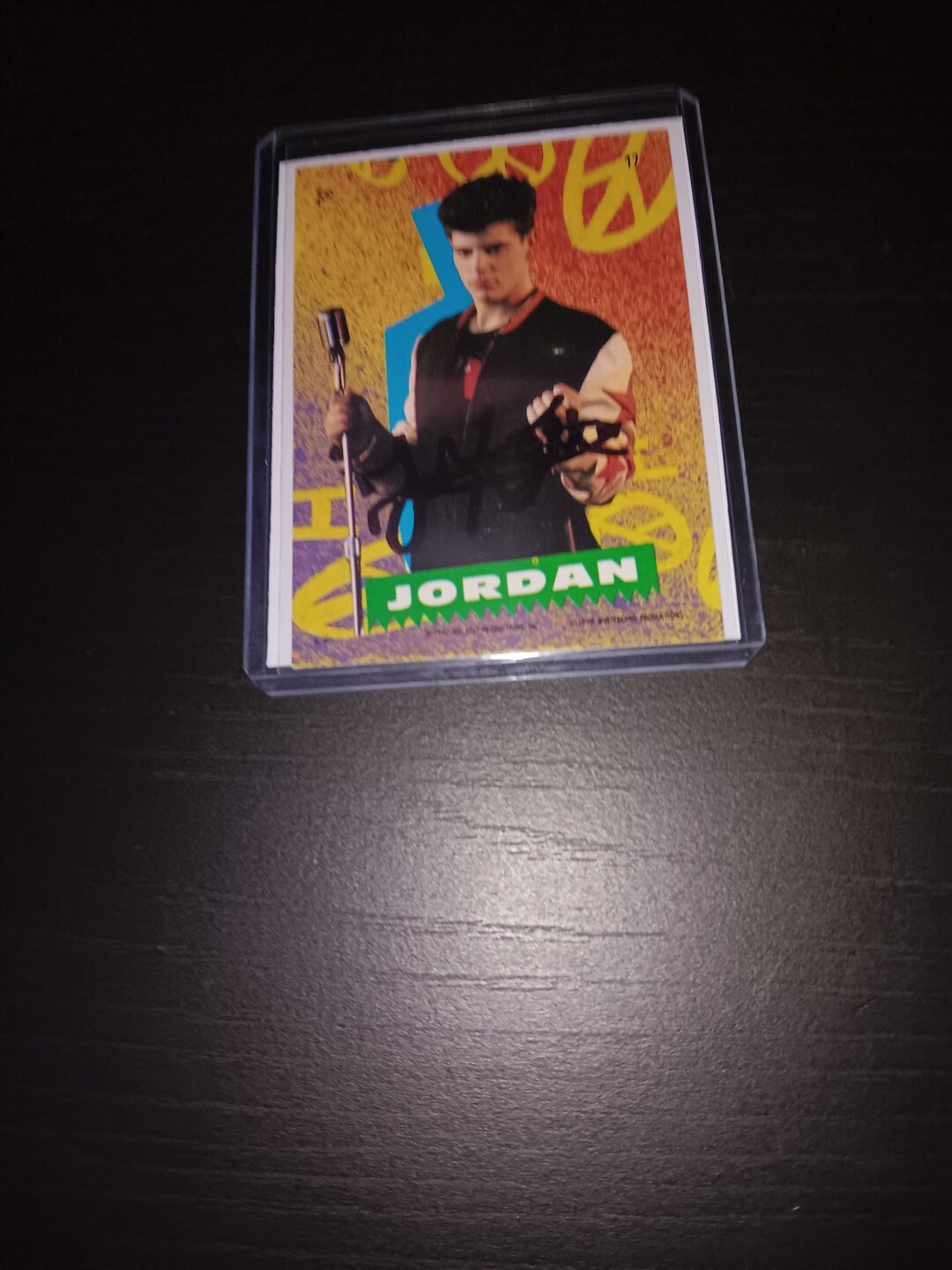Jordan Knight Autographed Card With COA - Etsy