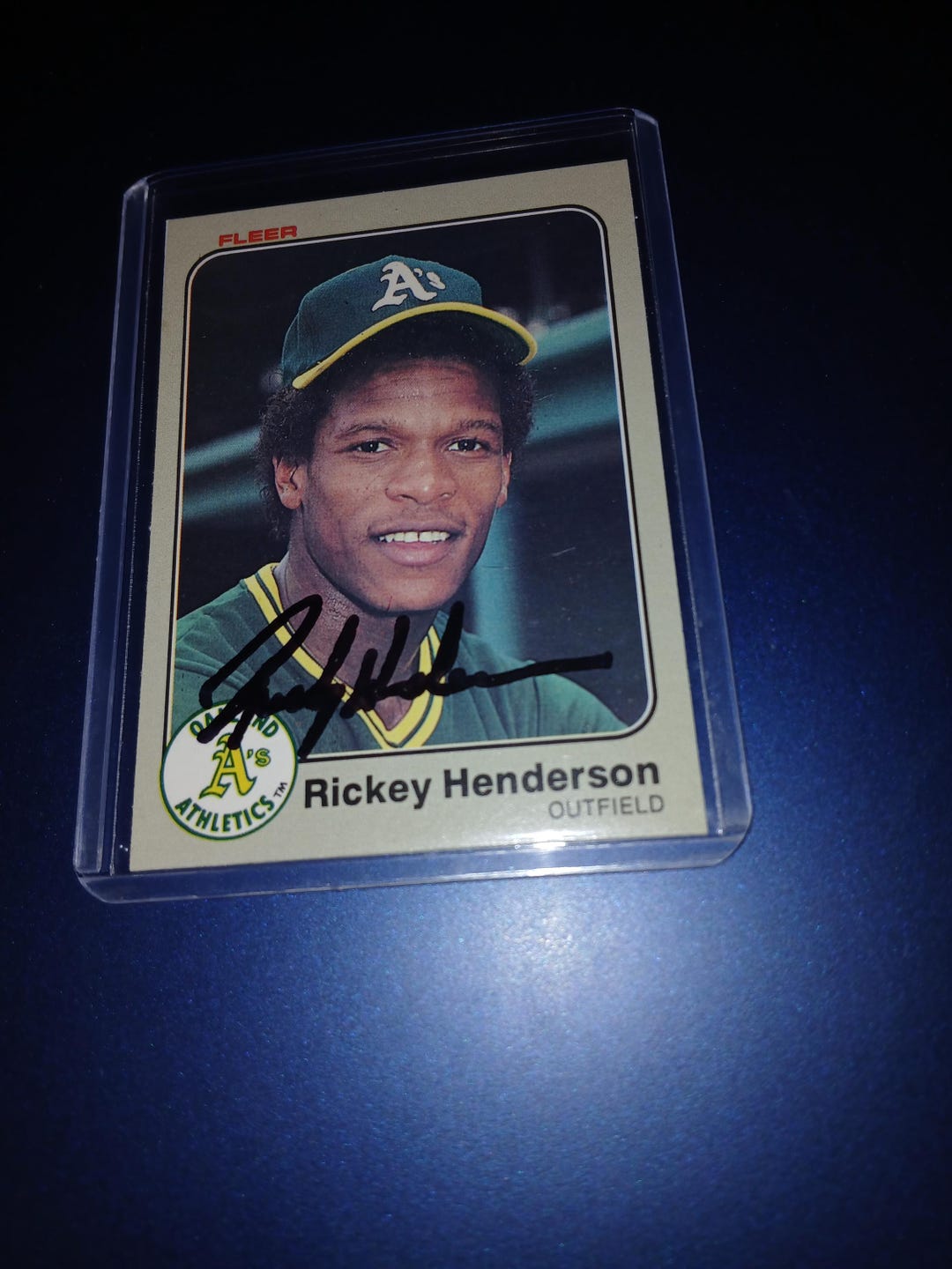 Rickey Henderson Autographed Card With Coa - Etsy