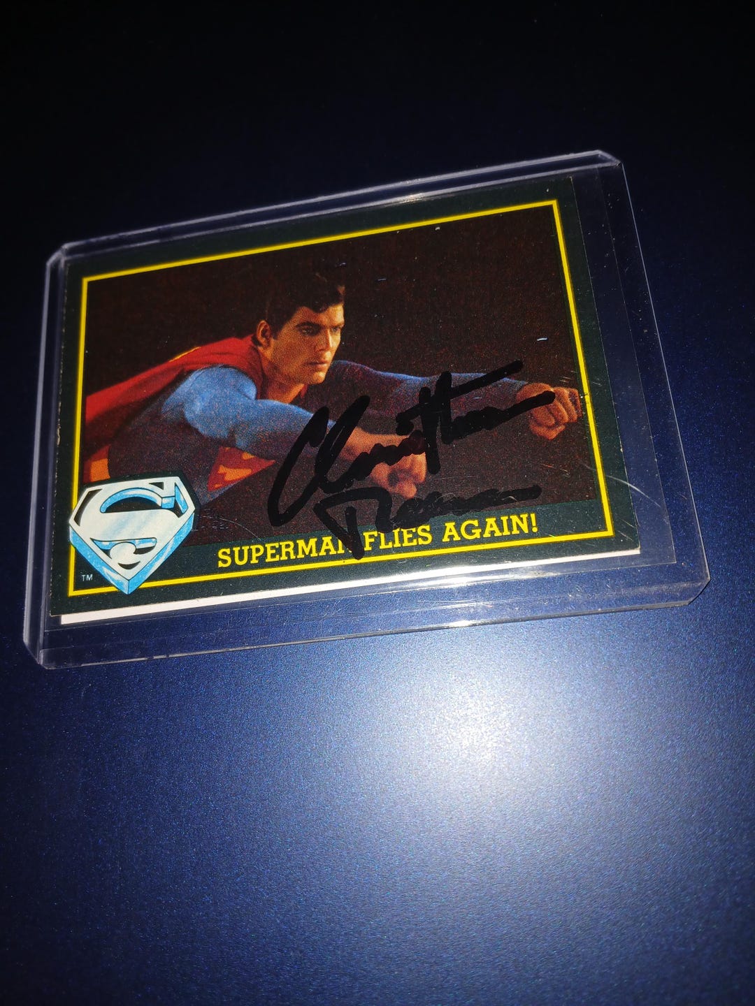 Christopher Reeve Autographed Superman Card With Coa - Etsy