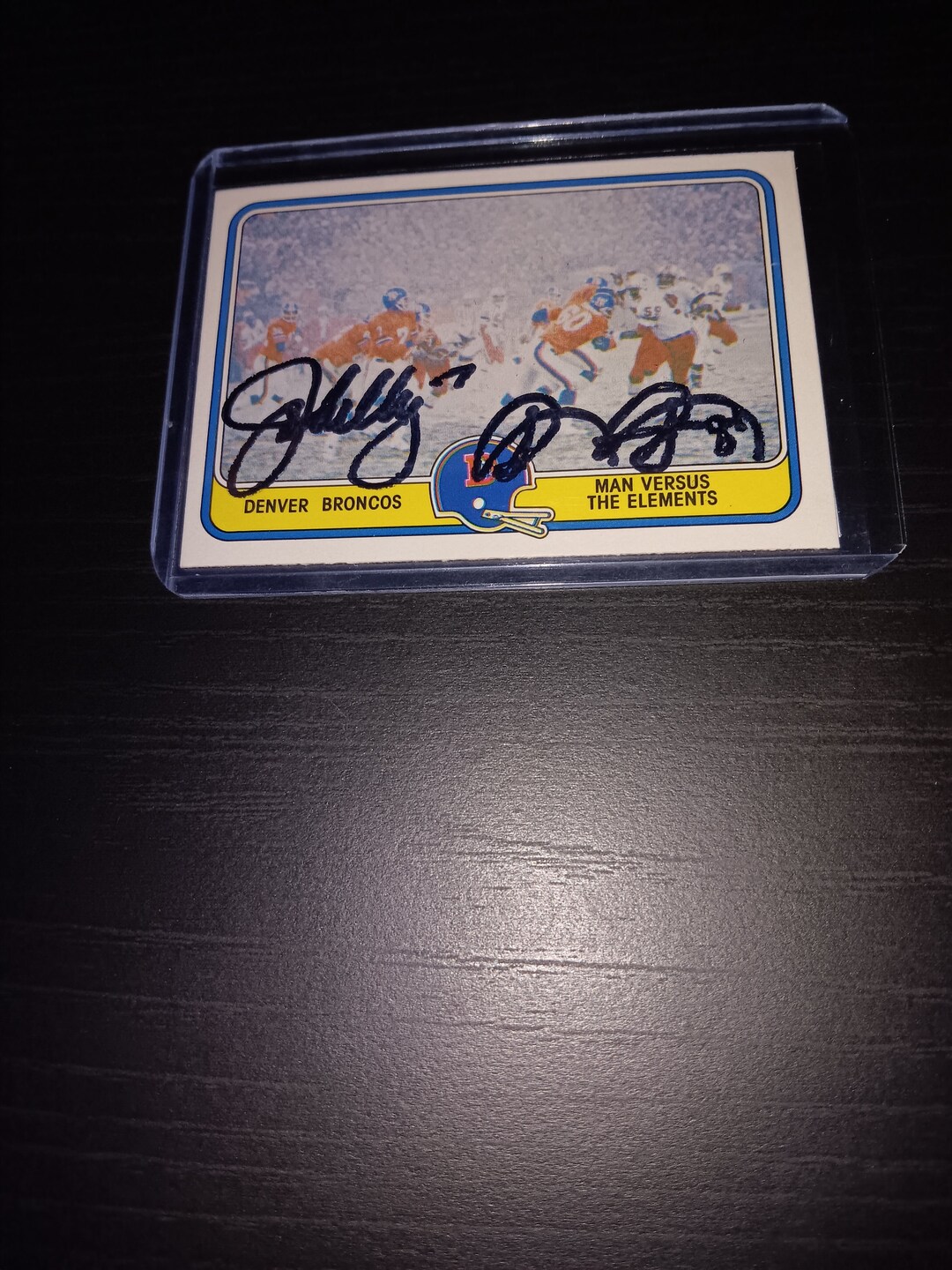 John Elway, Shannon Sharp Autographed Card With COA - Etsy