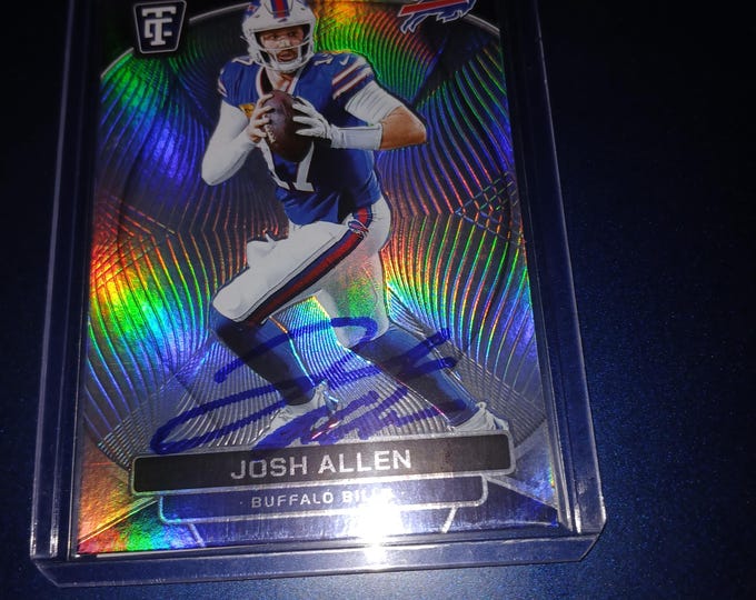 Josh Allen Autographed Card With Cert - Etsy