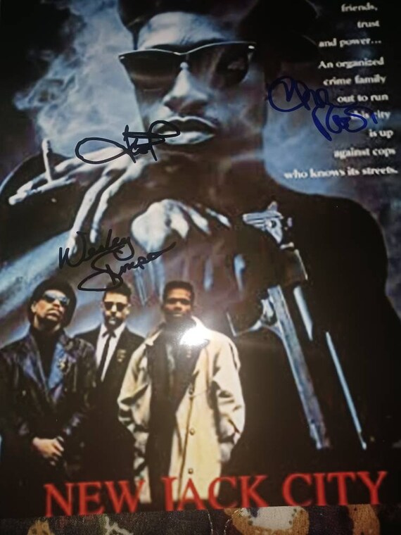 New Jack City Signed Movie Film Script Screenplay X10 Autograph Wesley ...