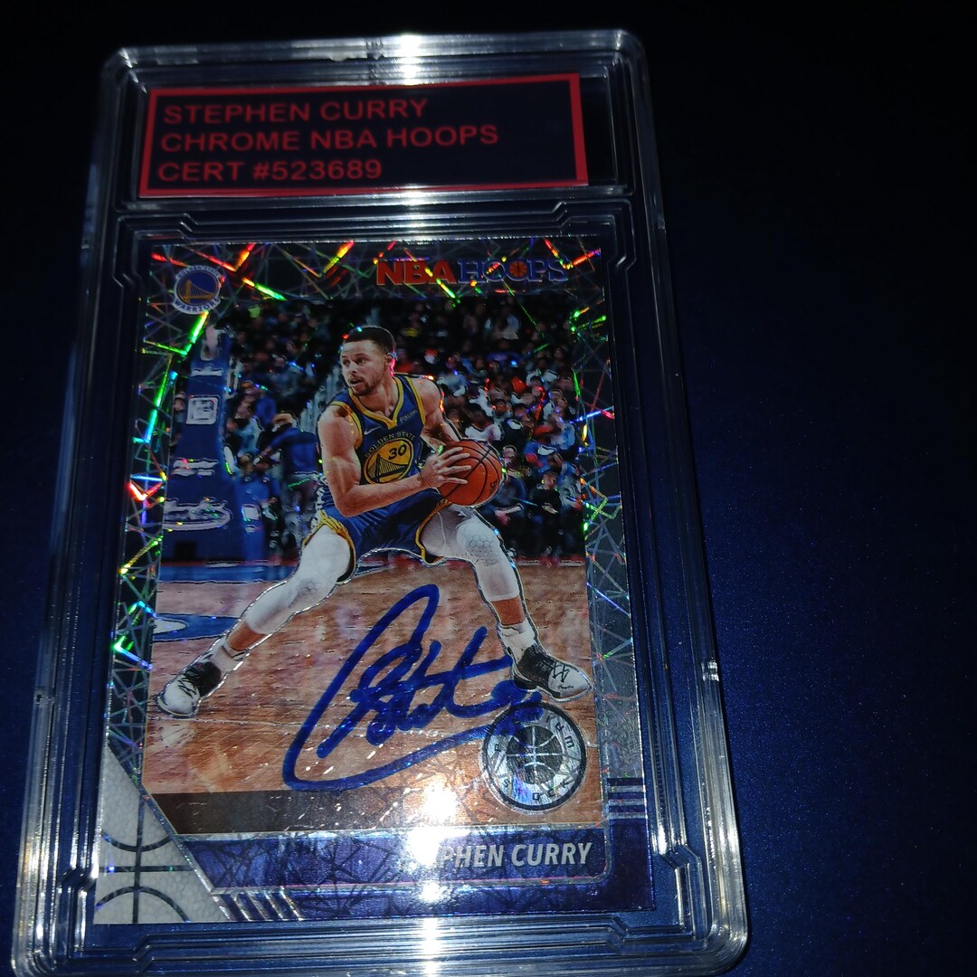 Stephen Curry Autographed Card With Cert - Etsy