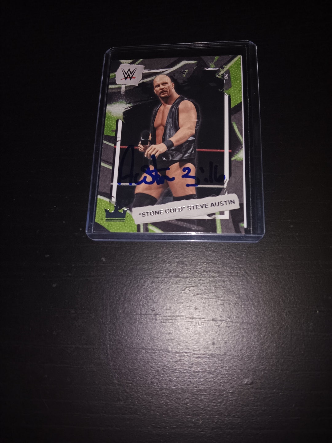 Stone Cold Steve Austin Autographed Card With Coa - Etsy