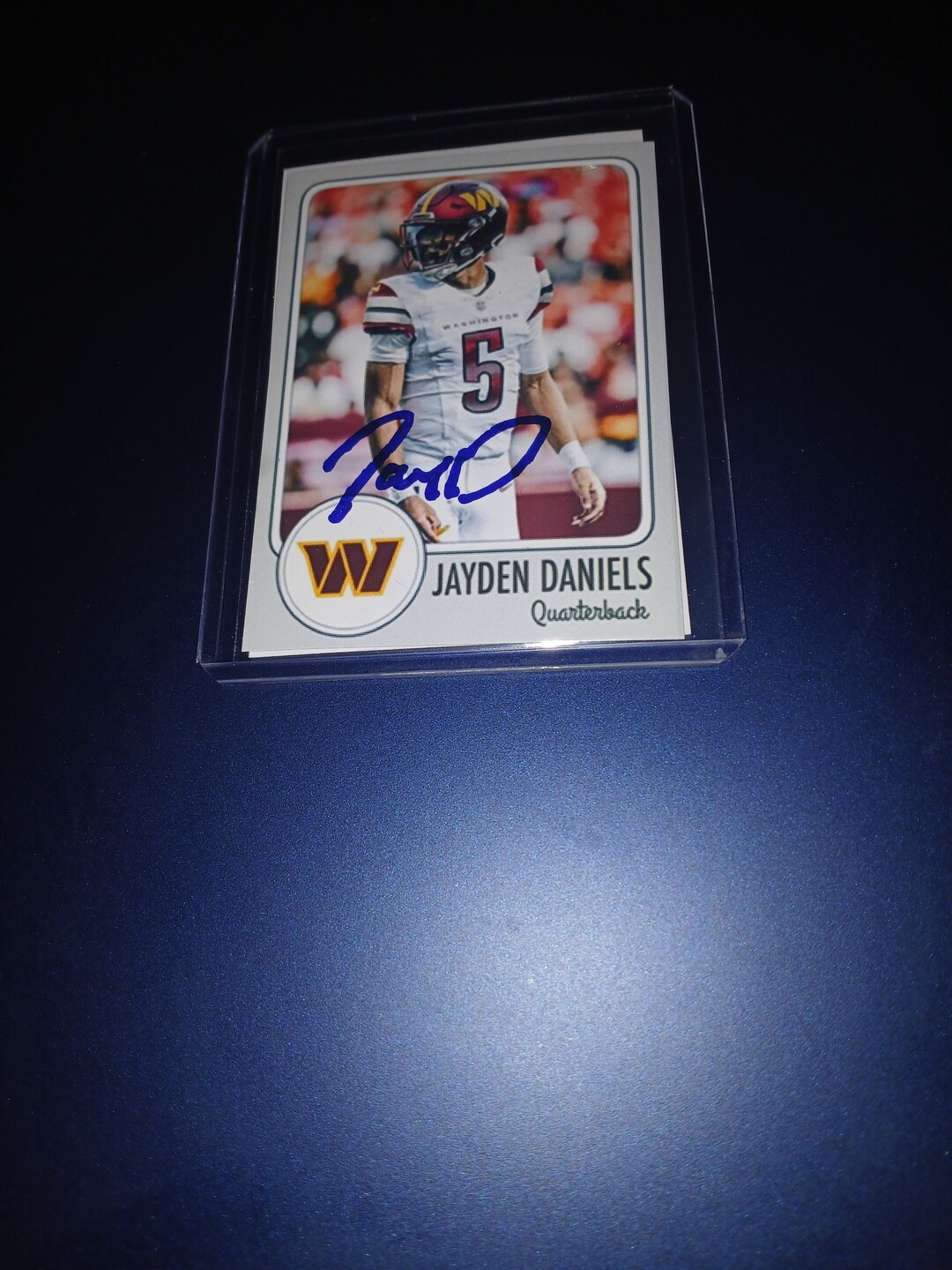 Jayden Daniels Autographed Custom Rookie Card With Coa - Etsy