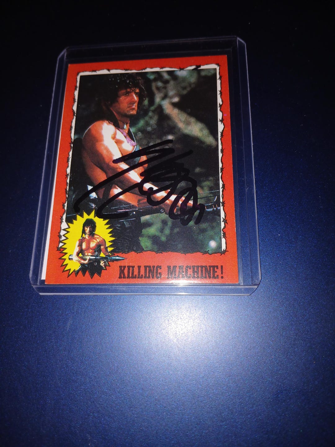 Sylvester Stallone Autographed Rambo Card With Coa - Etsy
