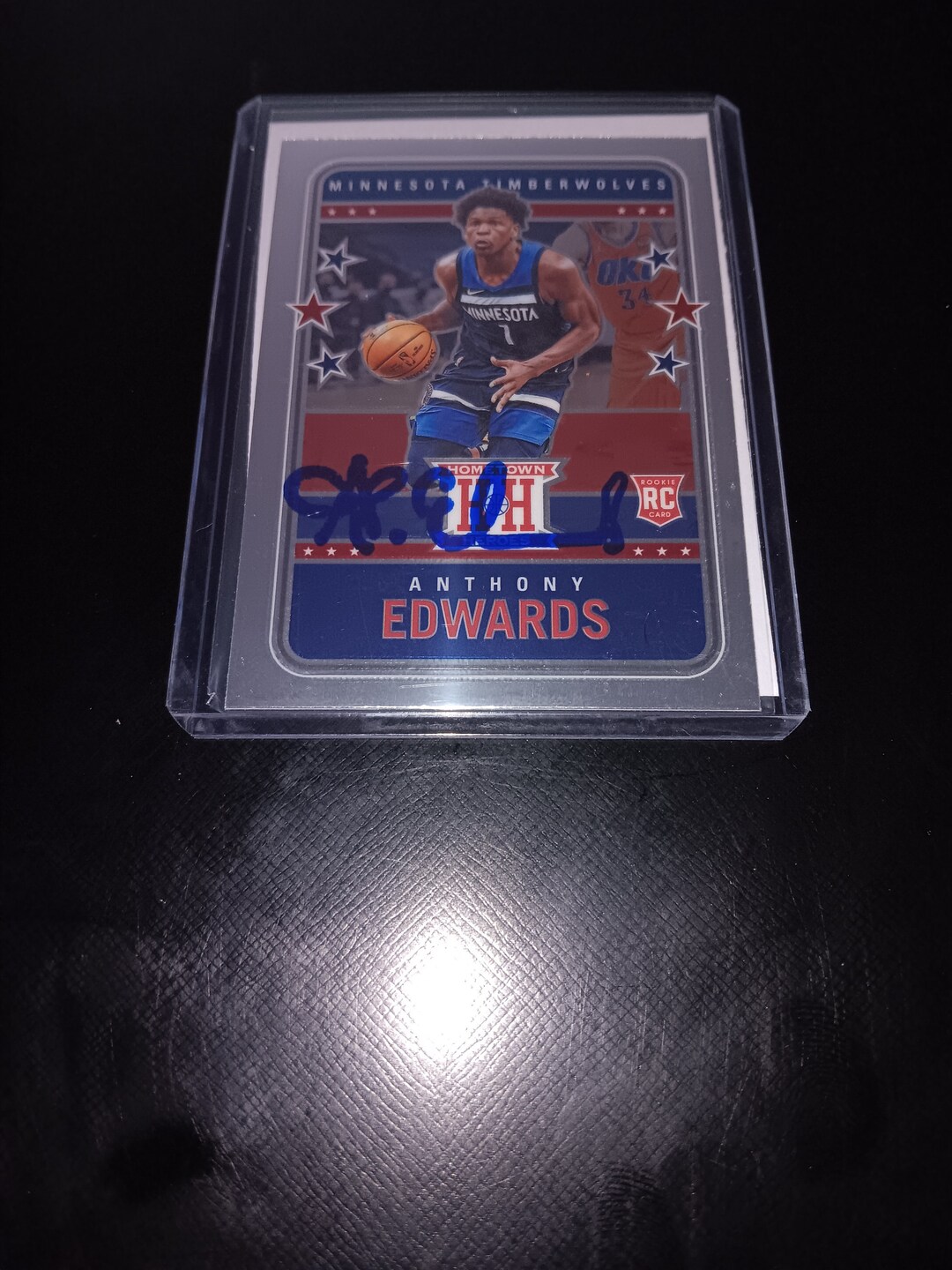 Anthony Edwards Autographed Rookie Card With COA - Etsy
