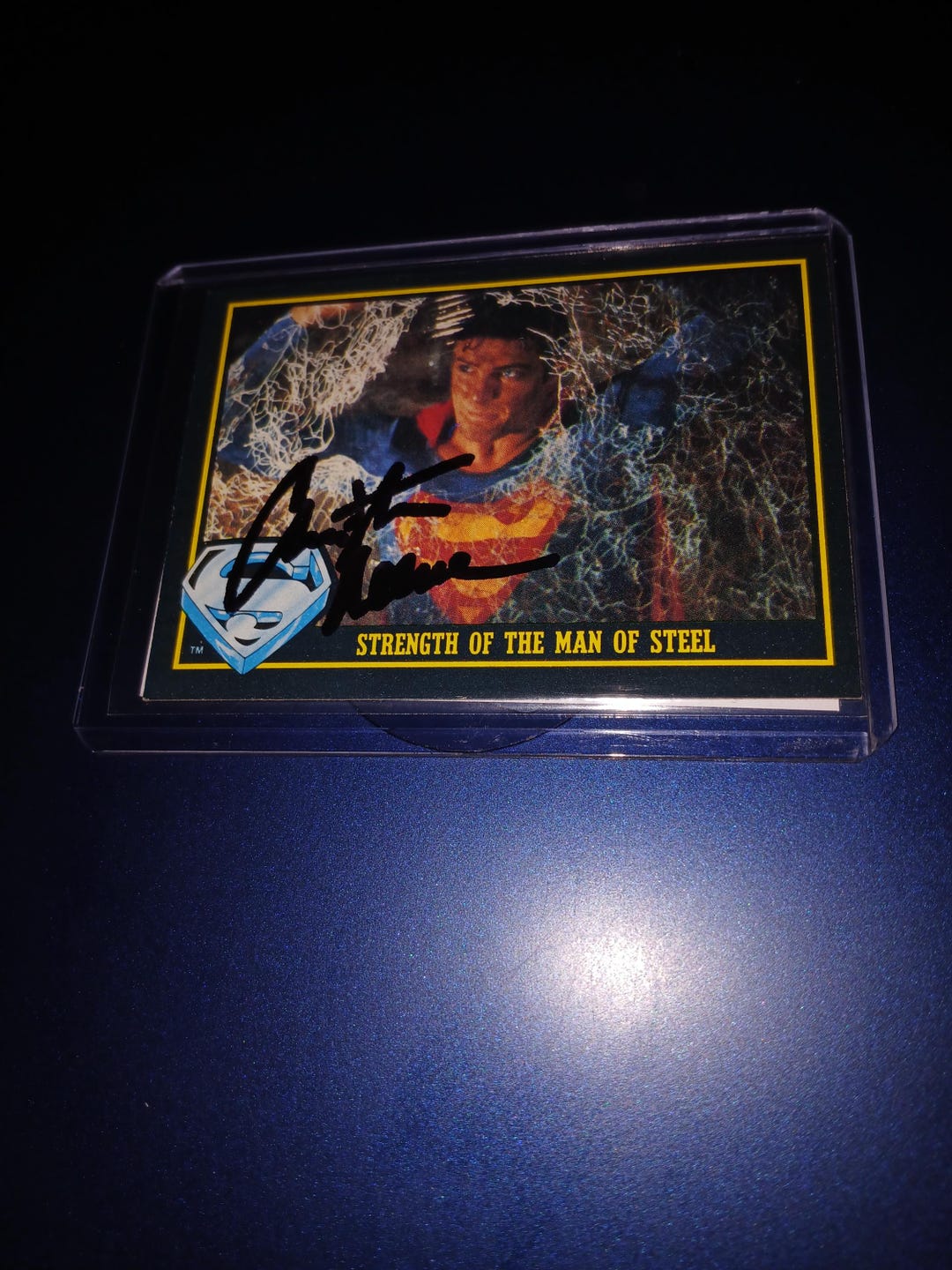Christopher Reeve Autographed Superman Card With Coa - Etsy