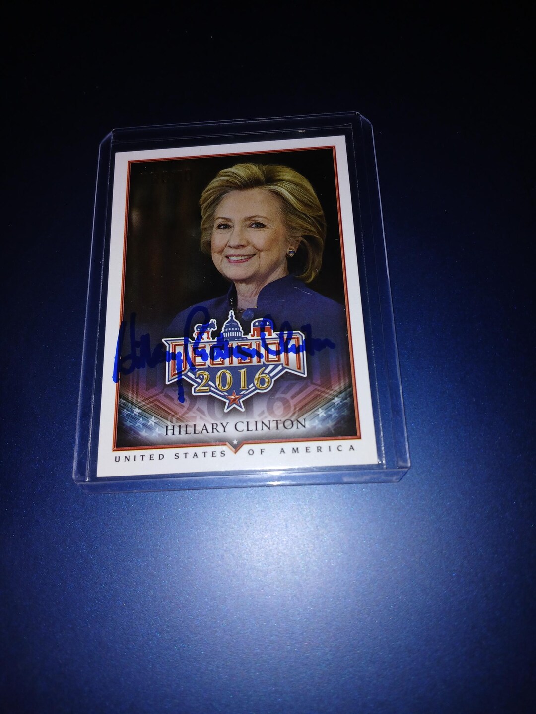 Hillary Clinton Autographed Card With Cert - Etsy