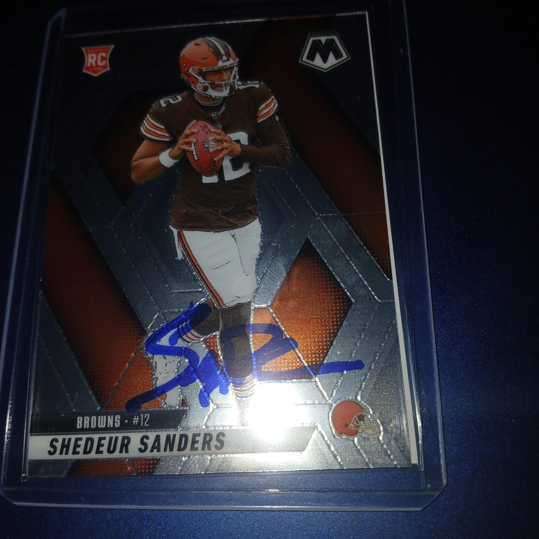 Shedeur Sanders Autographed Rookie Card With Cert - Etsy